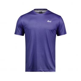 ARI GRAPHIC SIGNATURE RUNNING TEES - DARK VIOLET/DARK VIOLET/GREY